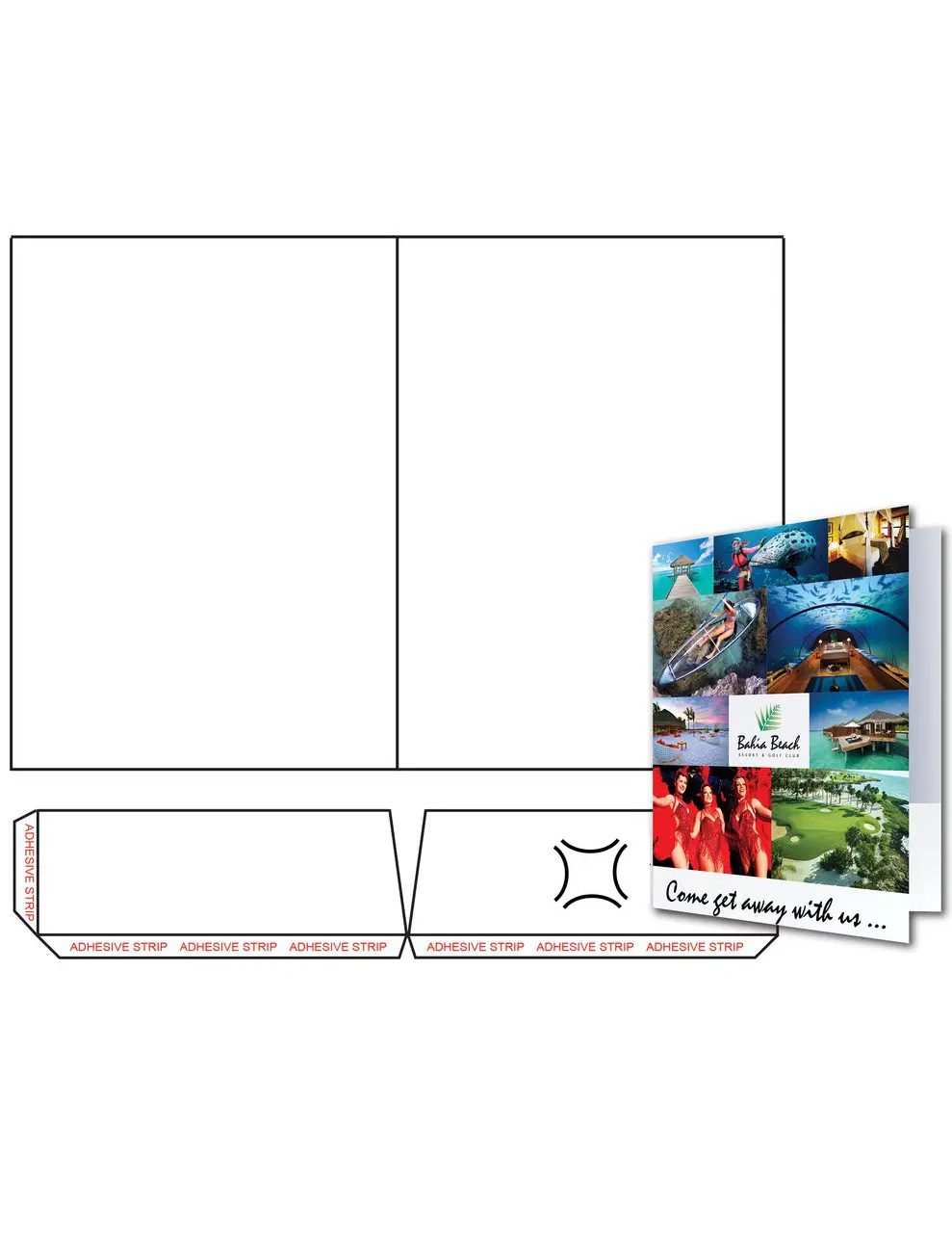 Item PF81RL-RB: Right & Left Pocket Presentation Folder Paper Kit Slits ...