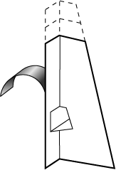 Item SWPS10: 10" Single Wing Easel with Peel & Stick | Zapco Paper