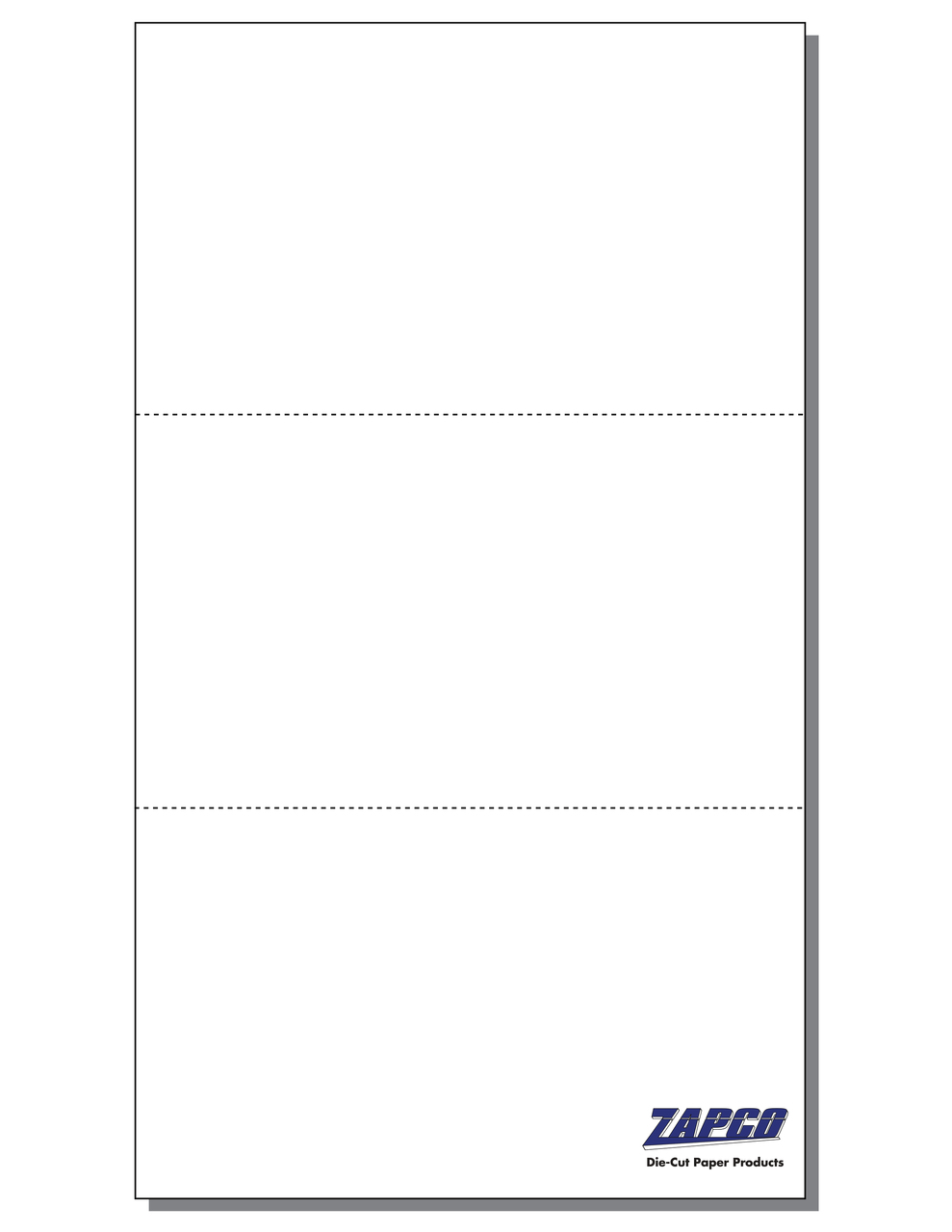 Item 606: 3-Up 3 1/2" x 6" Post Card 6" x 10 1/2" Sheet(250 Sheets ...