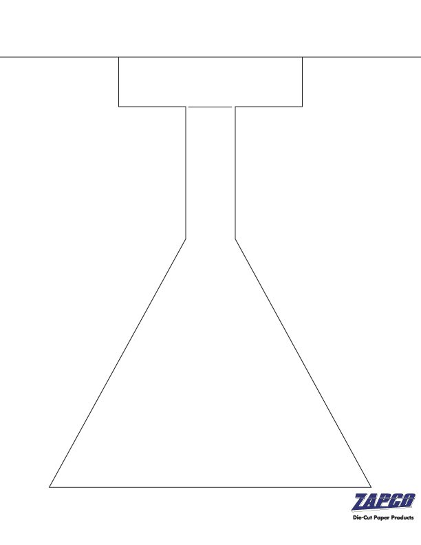 Item SD2 1-up Triangle Shelf Dangler 8 1/2" x 11" Sheet (250 Sheets ...