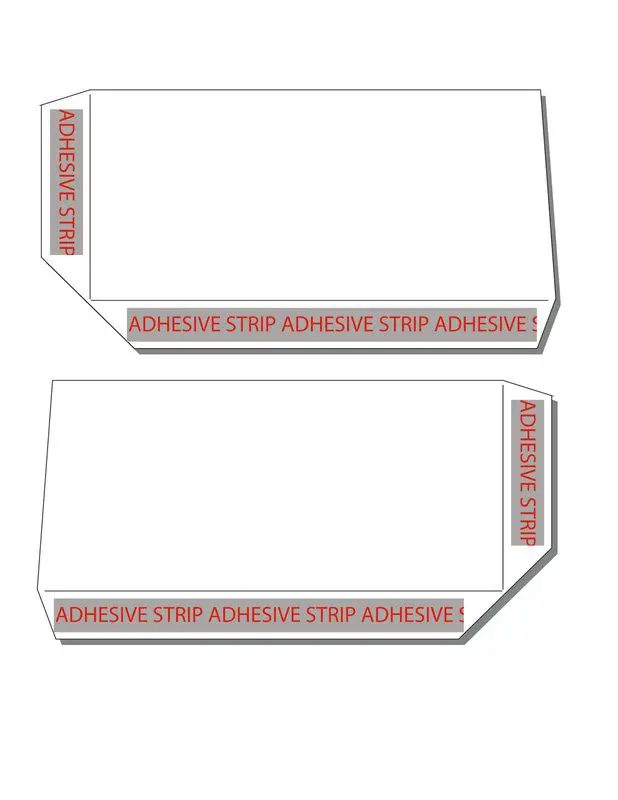 Item P82RL-NS Right & Left Adhesive Pockets Both Without Business Card ...
